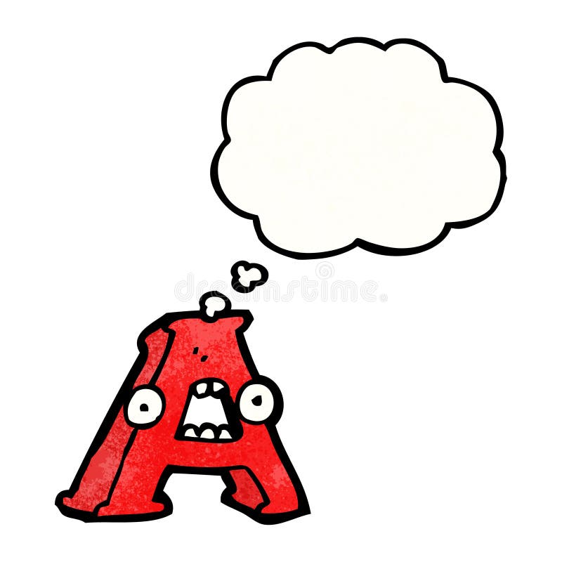 Cartoon letter a stock vector. Illustration of crazy - 38028386