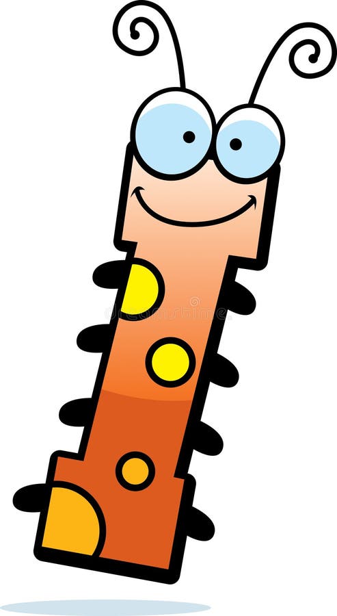 Cartoon Letter I Bug stock vector. Illustration of spots - 47088696