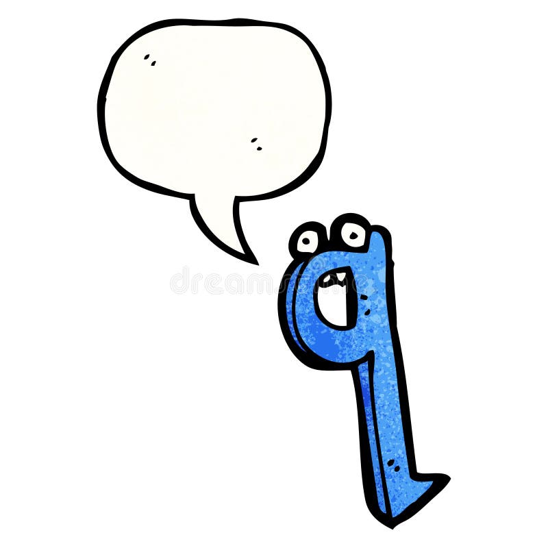 Cartoon letter q stock vector. Illustration of - 38037585