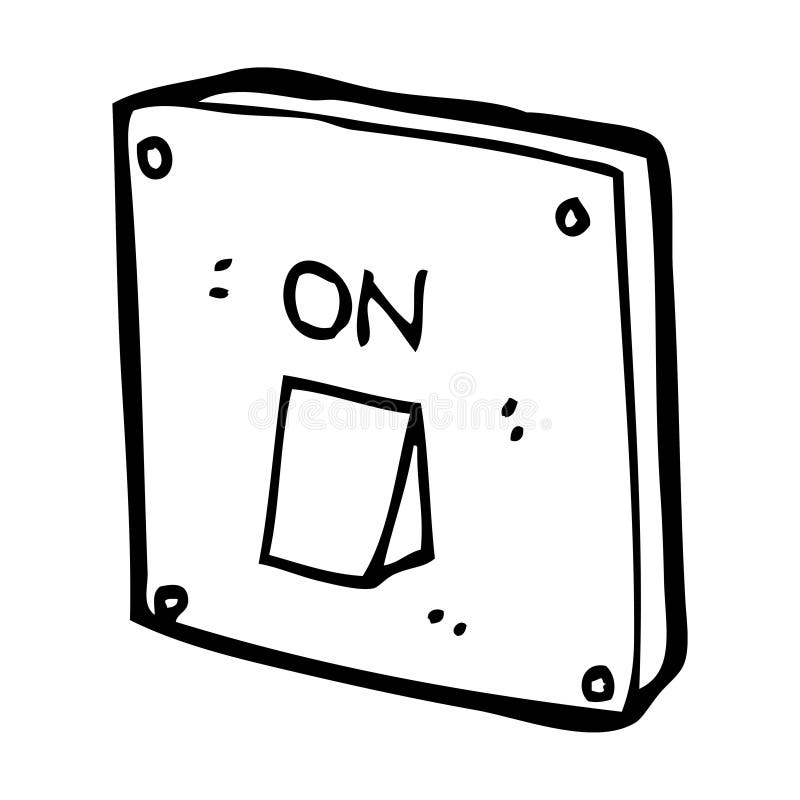 Cartoon light switch stock illustration. Illustration of light - 37031034