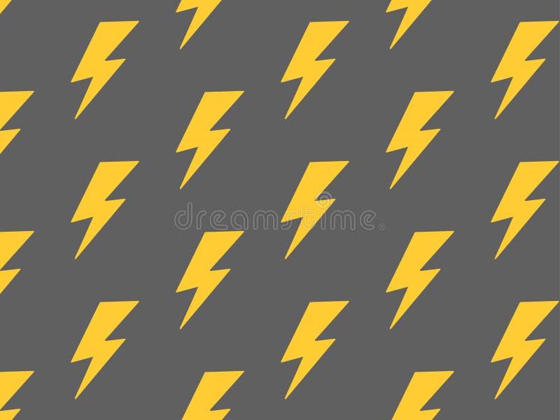 Cartoon Lightning Pattern. Vector Illustration Stock Vector ...