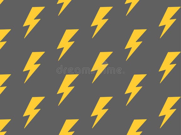 Cartoon Lightning Pattern. Vector Illustration Stock Vector ...