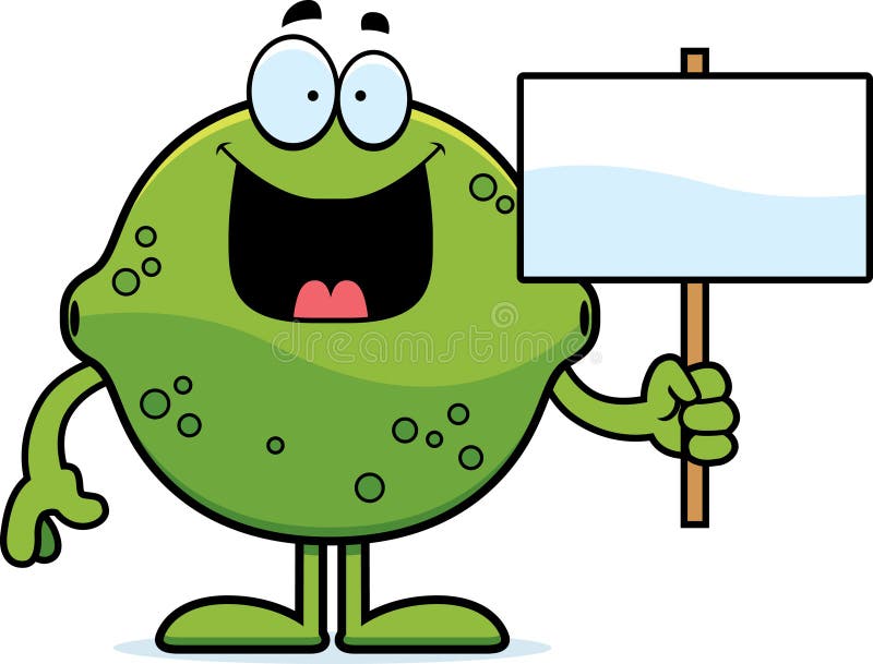 Cartoon Lime Sign stock vector. Illustration of food - 47365677