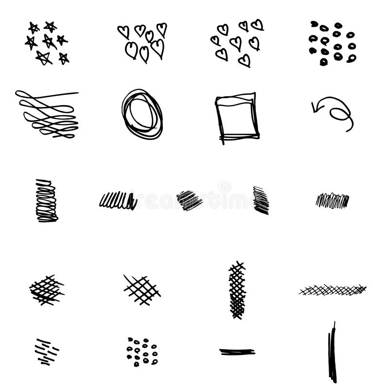 Cartoon Line Effects and Sparks, Vector Comic Doodles Hand Drawn ...