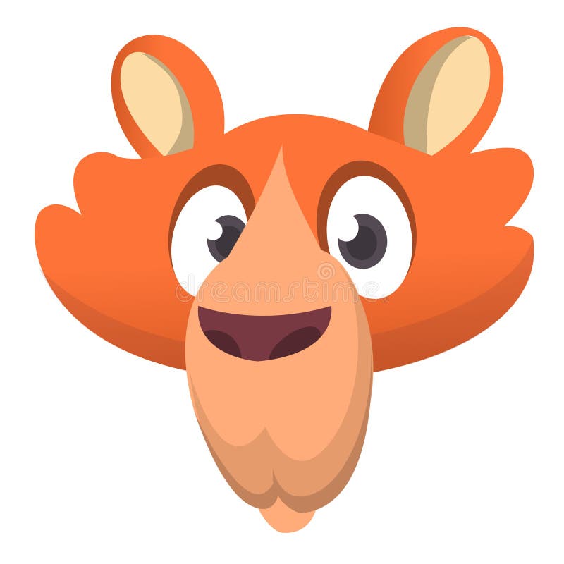 Cartoon Lion Head Face Avatar. Vector Illustration Stock Vector ...