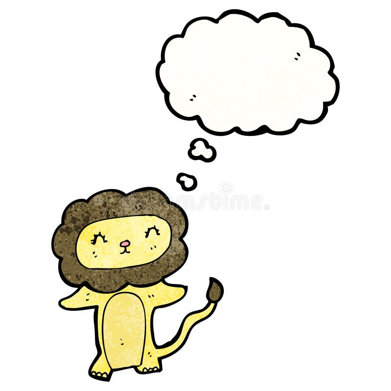 Cartoon lion stock vector. Illustration of retro, texture - 38022926