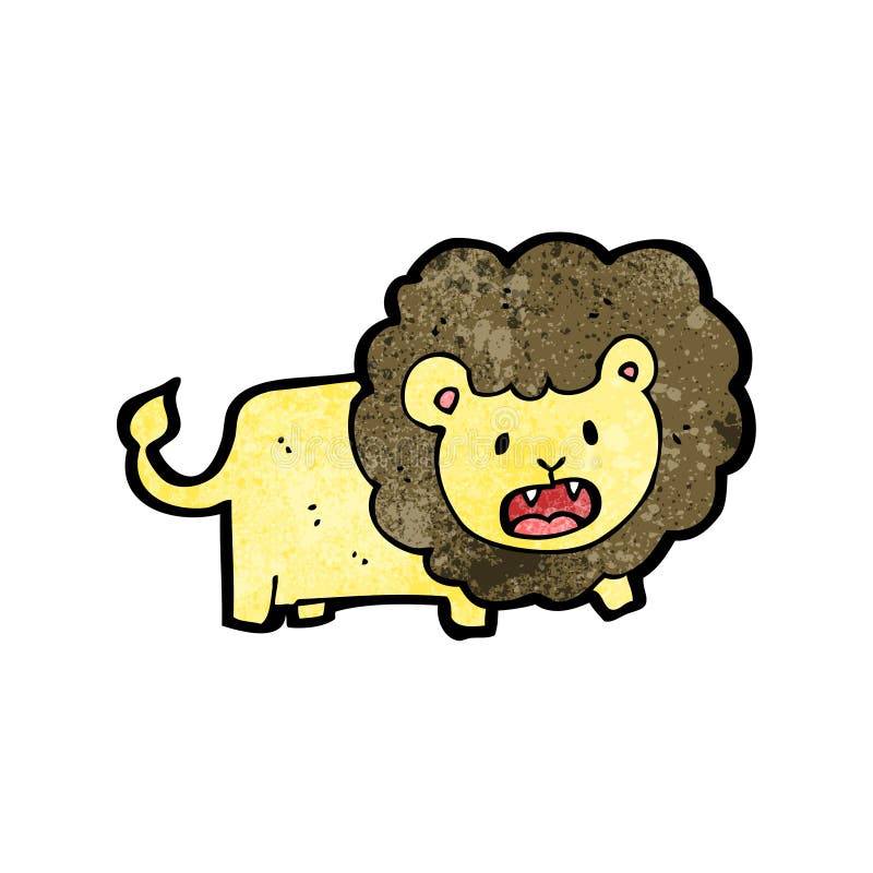 Cartoon lion stock vector. Illustration of grunge, crazy - 38088878