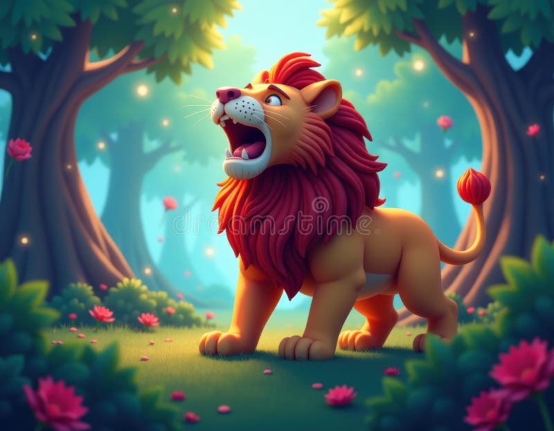Cartoon Lion Roaring Pictures