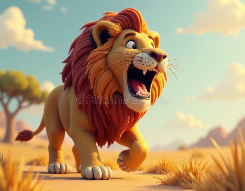 Cartoon Lion Roaring Pictures