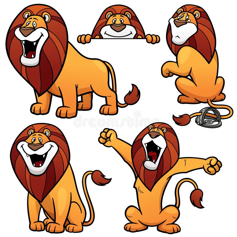 Cartoon Male Lion Clip Art Lion Clipart Animal Clipart