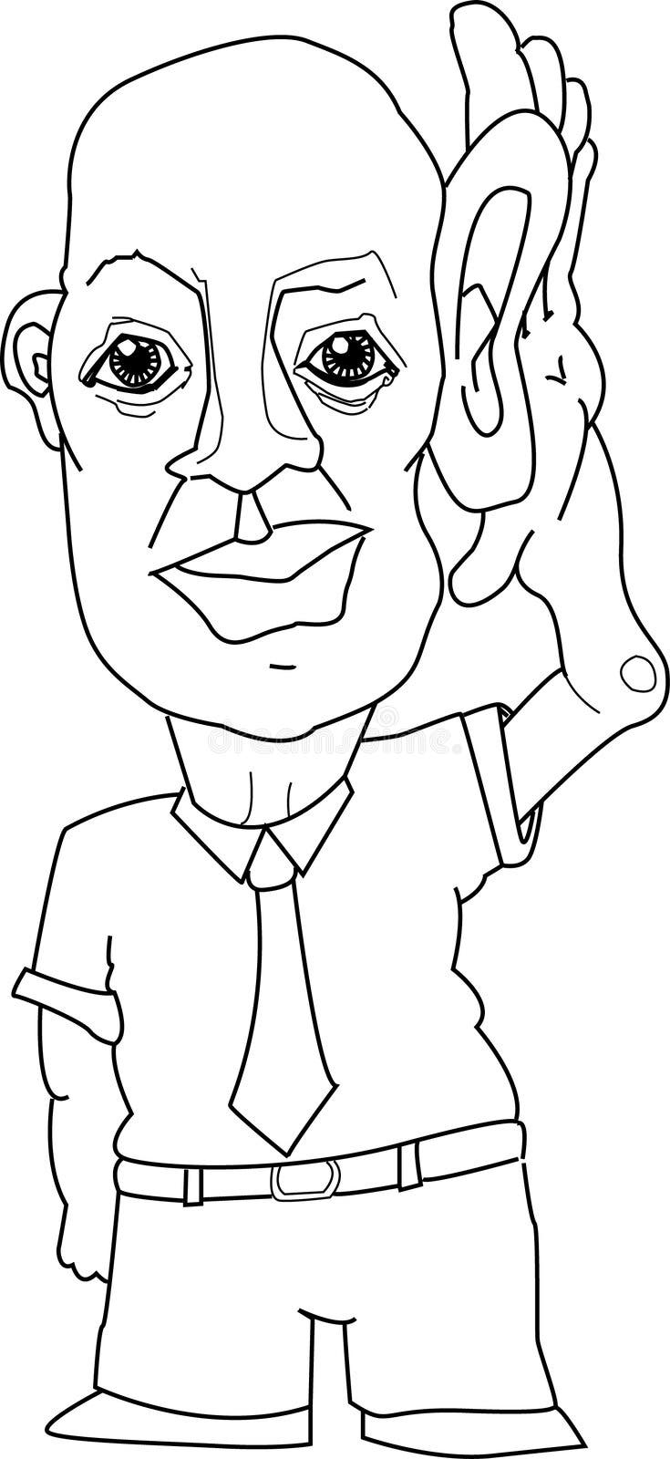 Hand To Ear Cartoon Stock Illustrations – 763 Hand To Ear Cartoon Stock ...