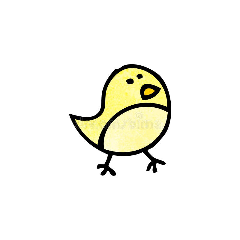 Cartoon little bird doodle stock vector. Illustration of drawing - 38060762