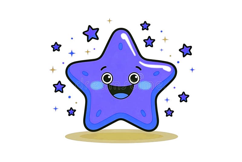Smiling Light Gold Star Emoticon Stock Illustrations – 100 Smiling ...