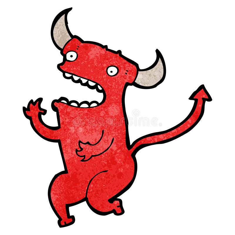 Cartoon little devil stock vector. Illustration of little - 38063767