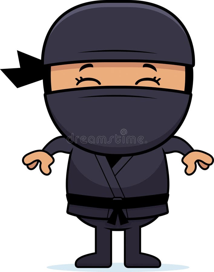 Cartoon Little Ninja stock vector. Illustration of latino - 47526546