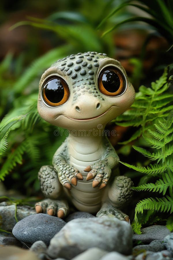 Cartoon Lizard Small. Selective Focus Stock Photo - Image of drawing ...