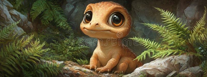 Cartoon Lizard Small. Selective Focus Stock Image - Image of claws ...