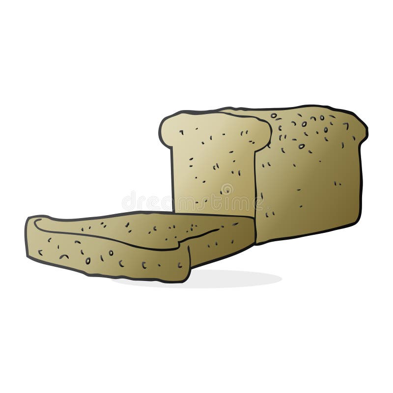 Cartoon loaf of bread stock image. Image of clipart - 256114671