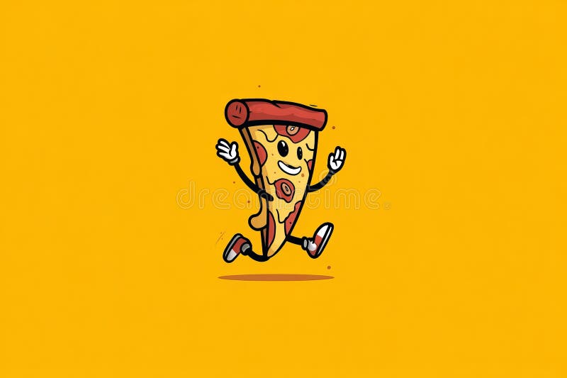 Pizza Cartoon Running Stock Illustrations – 265 Pizza Cartoon Running ...