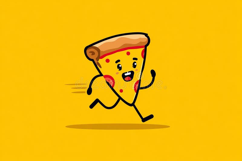 Pizza Cartoon Running Stock Illustrations – 241 Pizza Cartoon Running ...