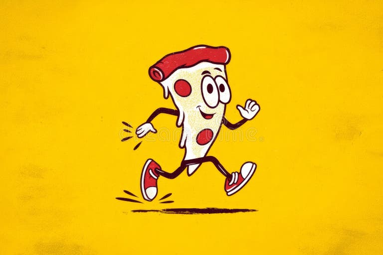 Pizza Cartoon Running Stock Illustrations – 265 Pizza Cartoon Running ...
