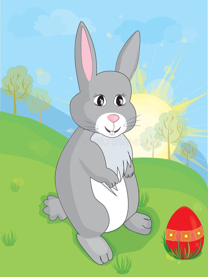 Easter Bunny Looking Front Stock Illustrations – 449 Easter Bunny ...