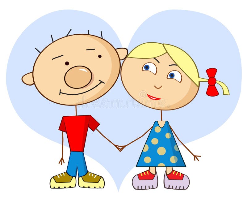 Cartoon love stock vector. Illustration of white, branch - 21455795