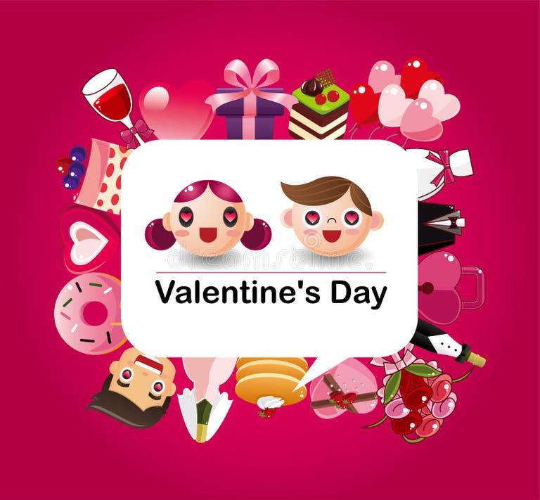 Cartoon love card stock vector. Illustration of background - 22664664