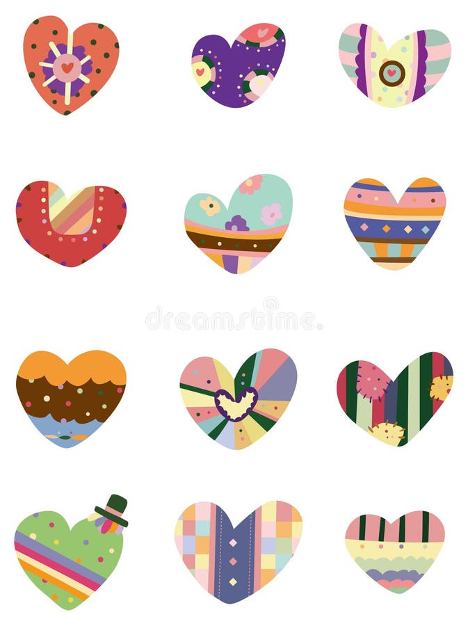 Cartoon love heart icon stock vector. Illustration of icon - 17635778