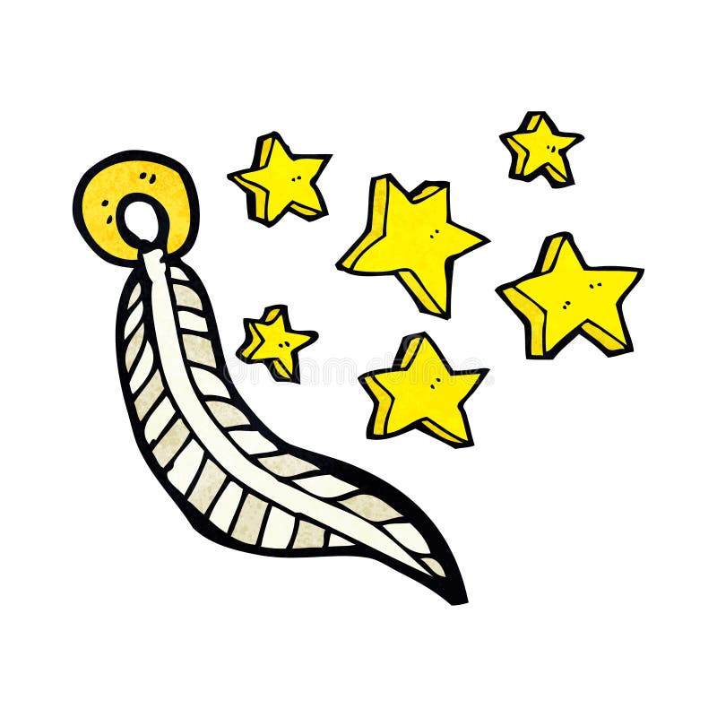 Cartoon Lucky Charm on Paper Note, Vector Illustration Stock Vector ...