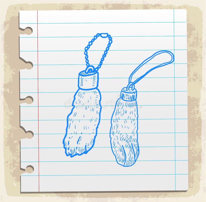 Cartoon Lucky Charm on Paper Note, Vector Illustration Stock Vector ...