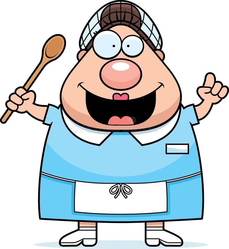 Cartoon Lunch Lady Idea Stock Vector - Image: 51445680