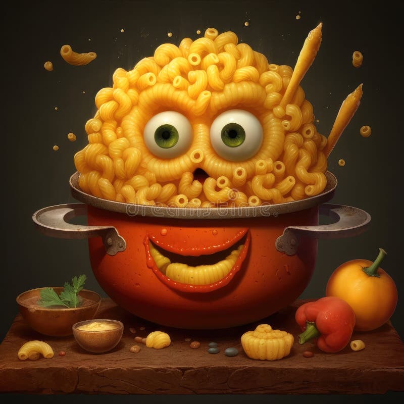 Macaroni Cheese Cartoon Character Stock Illustrations – 206 Macaroni ...
