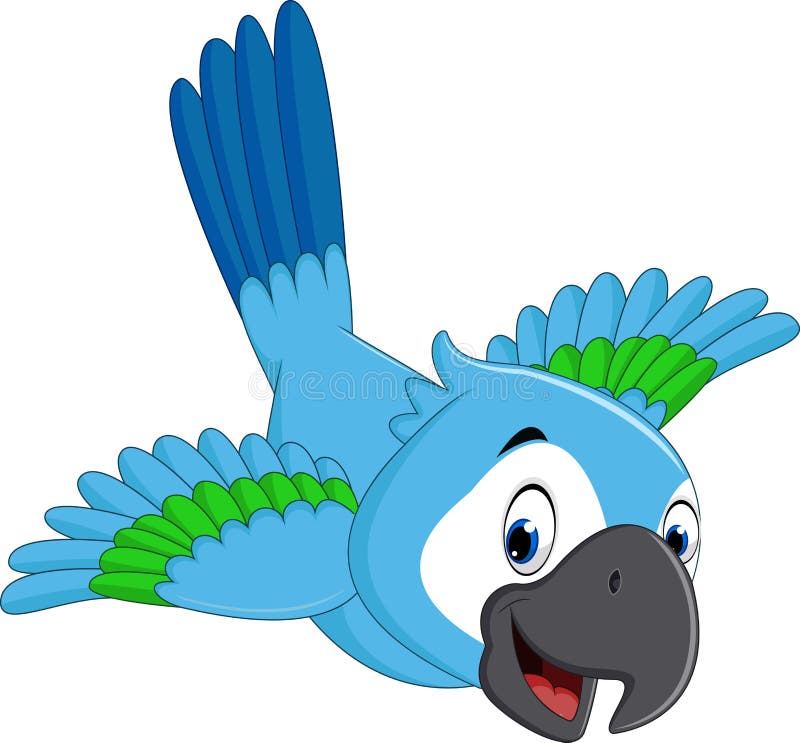 Cartoon macaw flying stock vector. Illustration of icon - 66467475