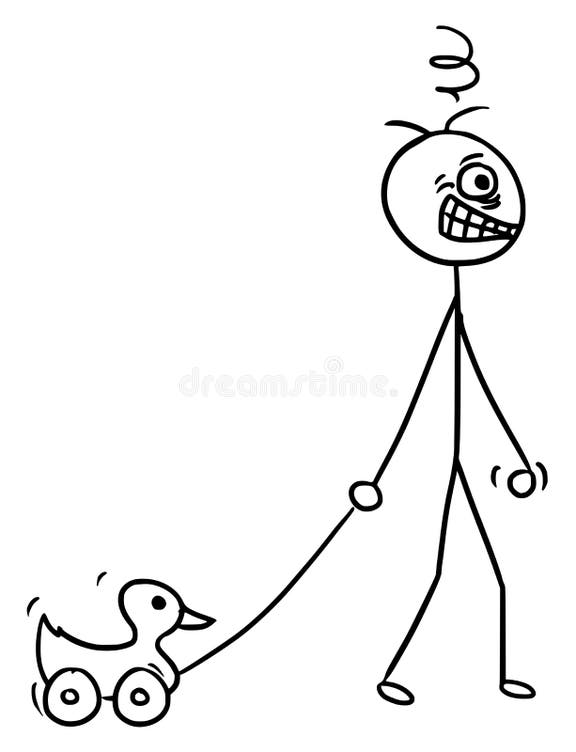 Stickman Pulling Stock Illustrations – 106 Stickman Pulling Stock ...