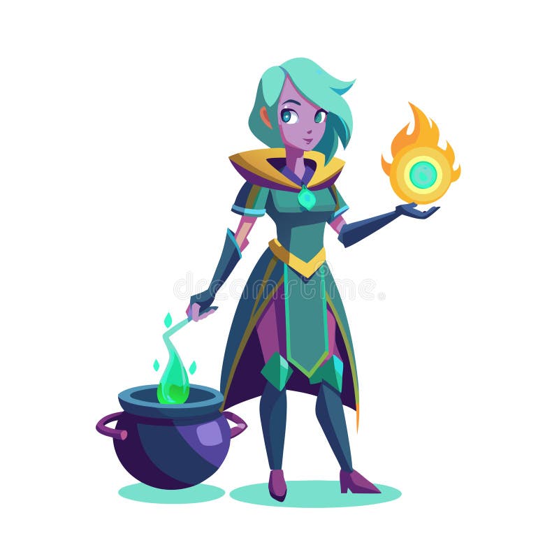 Magic Cauldron Character Cartoon Stock Illustrations – 2,963 Magic ...
