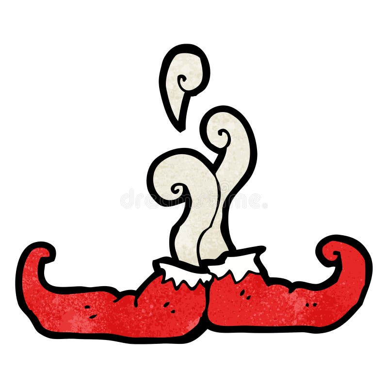 Cartoon Magic Christmas Shoes Stock Illustration - Illustration of ...