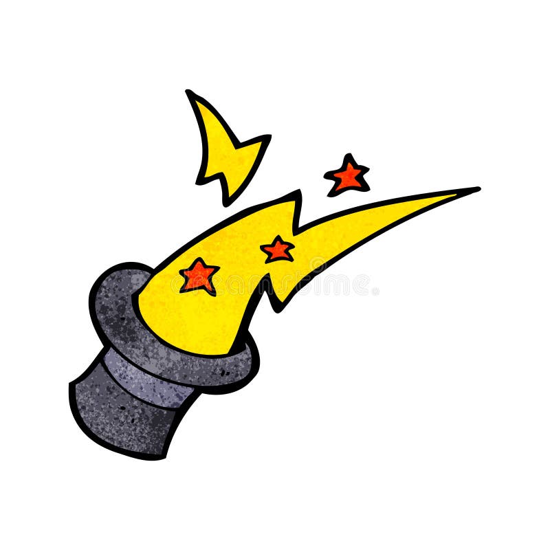 Cartoon magic hat stock vector. Illustration of hand - 38060025
