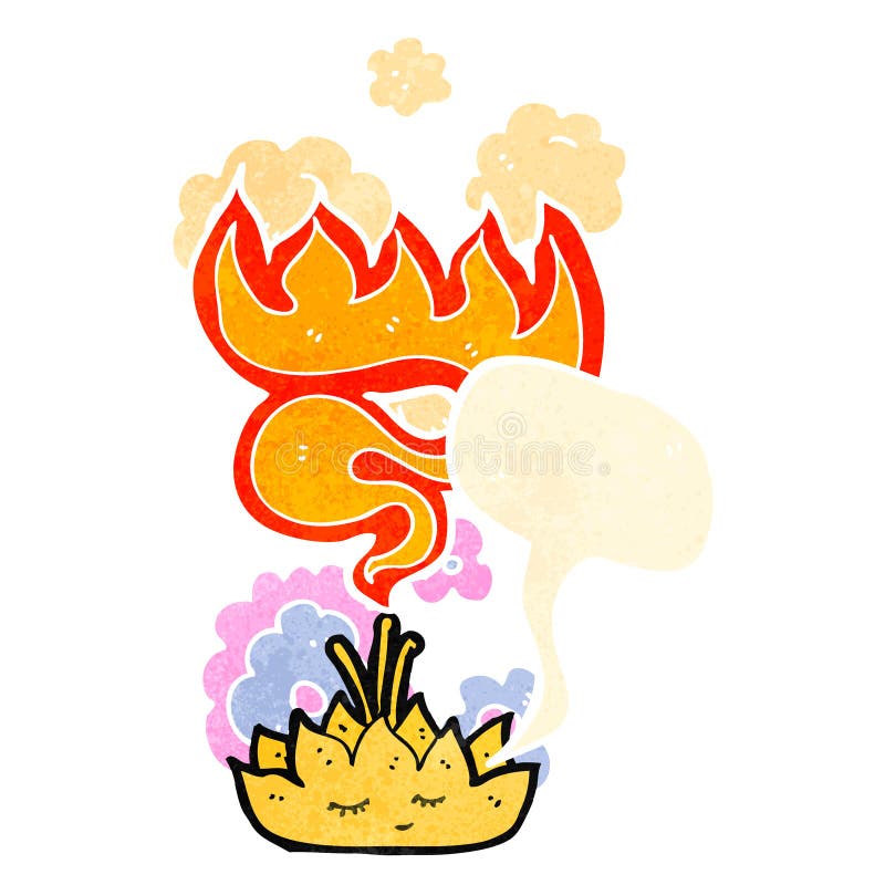 Cartoon magic lotus flower stock vector. Illustration of grunge - 37570509