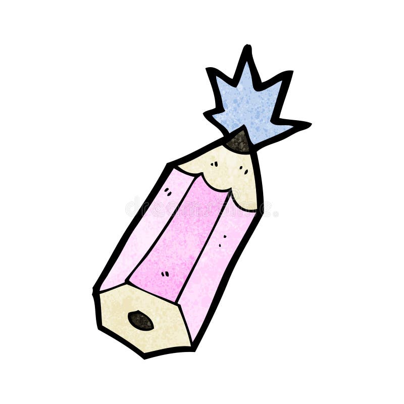 Cartoon magic pencil stock vector. Illustration of drawn - 38069237