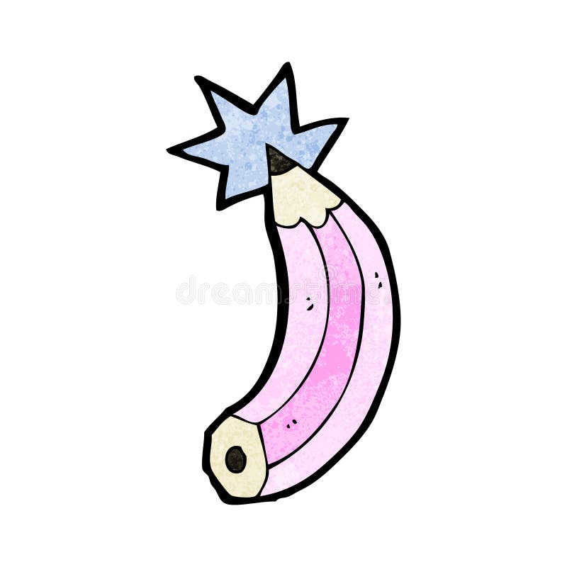 Cartoon magic pencil stock vector. Illustration of drawn - 38068608
