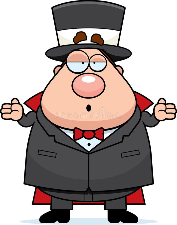 Cartoon Magician Confused stock vector. Illustration of clip - 47714513