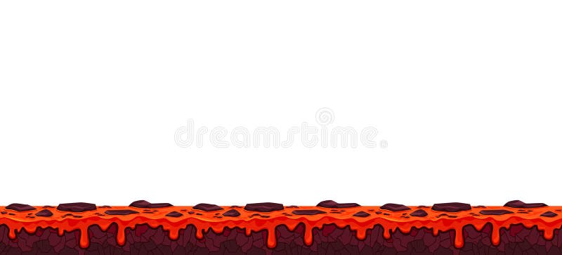 Cartoon Magma Landscape stock vector. Illustration of fantasy - 227205353