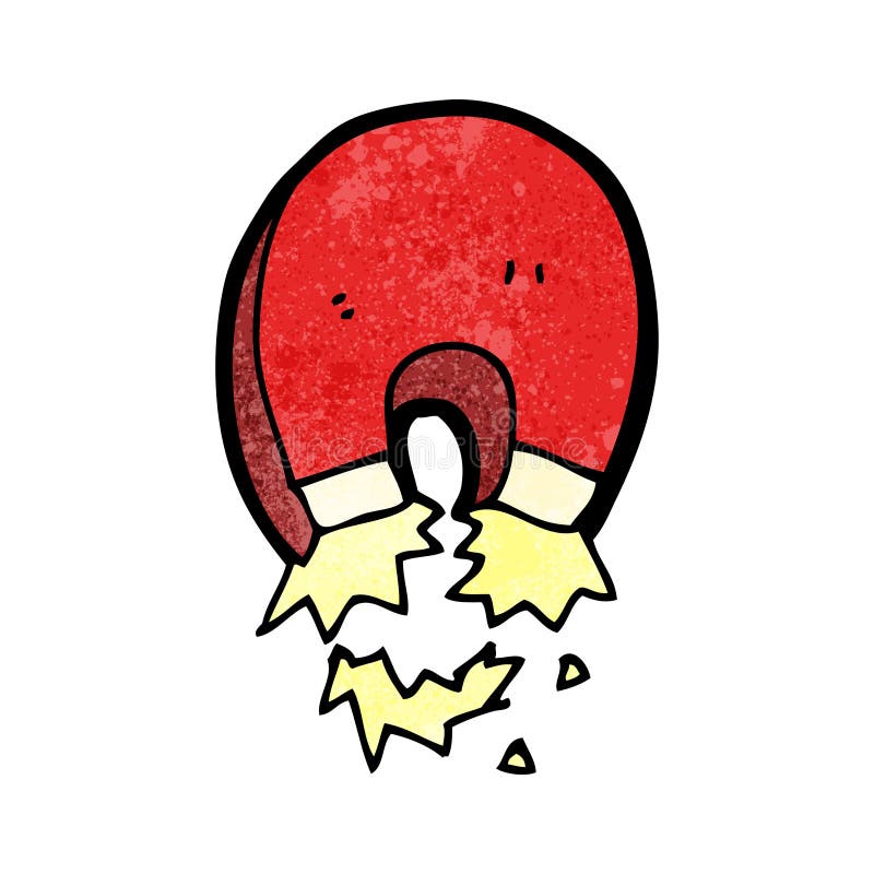 Cartoon magnet stock illustration. Illustration of character - 38072486
