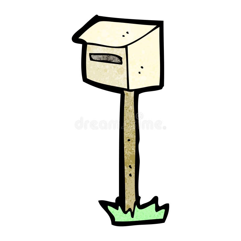 Cartoon mail box stock vector. Illustration of drawn - 38071726