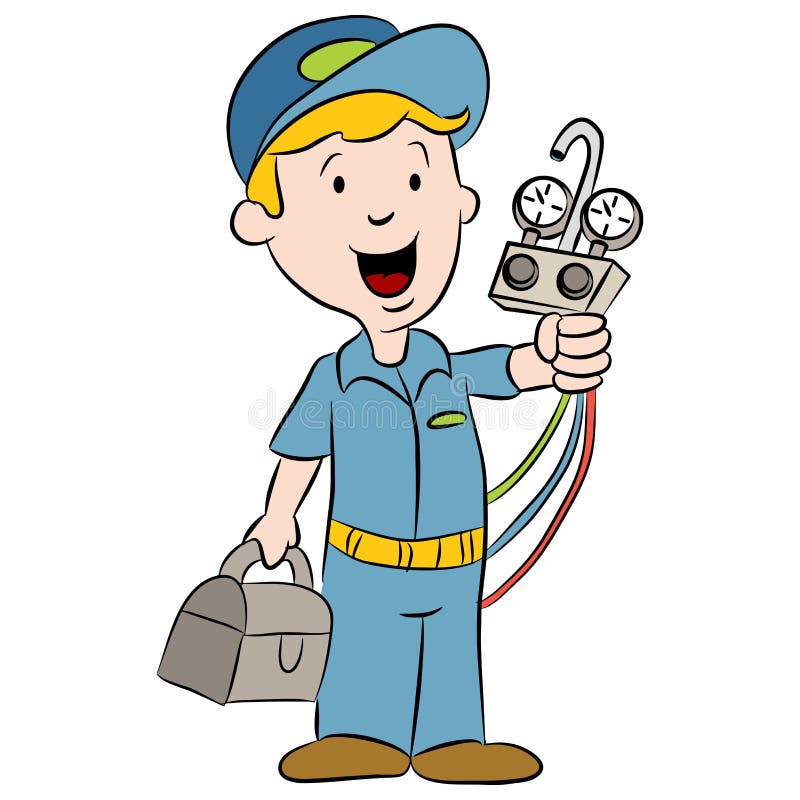 Cartoon Maintenance Handyman Stock Vector - Illustration of clip ...