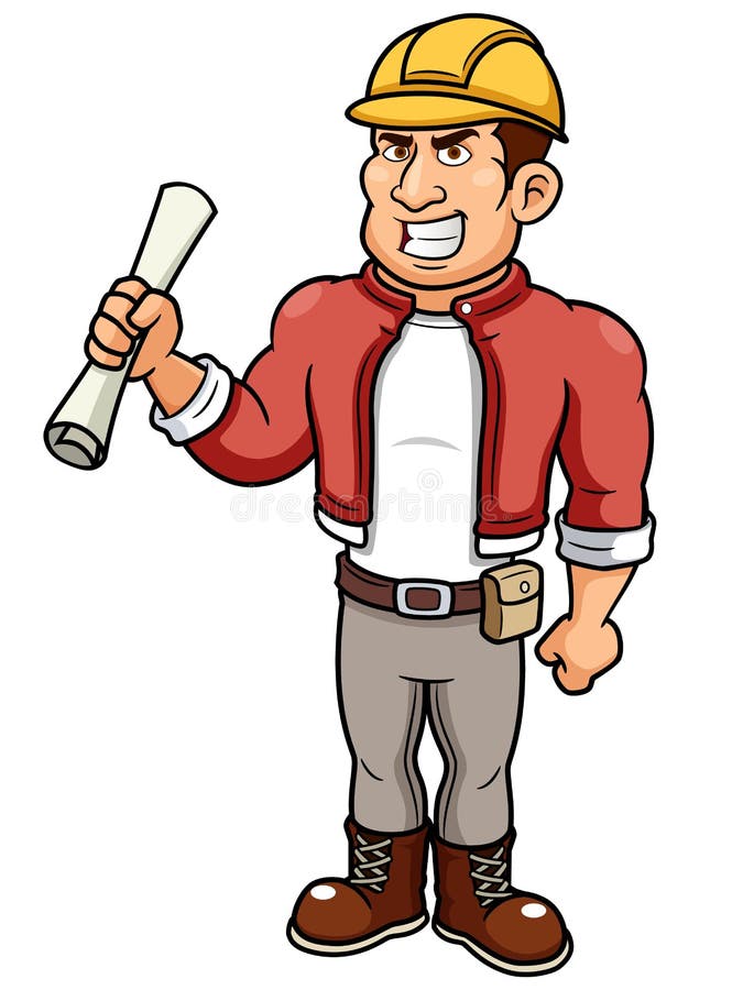 Cartoon Male Architect stock vector. Illustration of occupation - 29081175