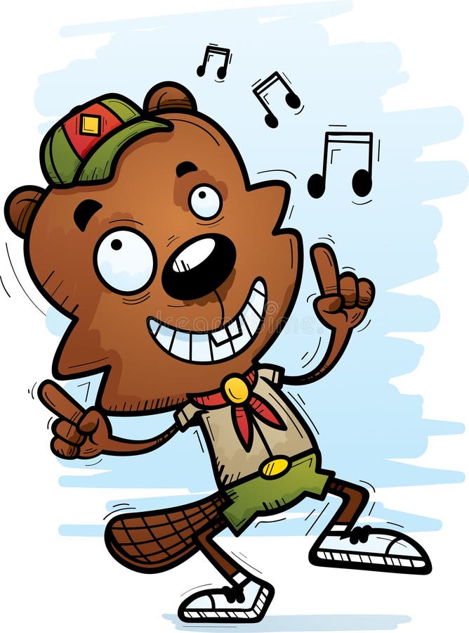 Beaver Dancing stock vector. Illustration of beaver, vector - 10169866