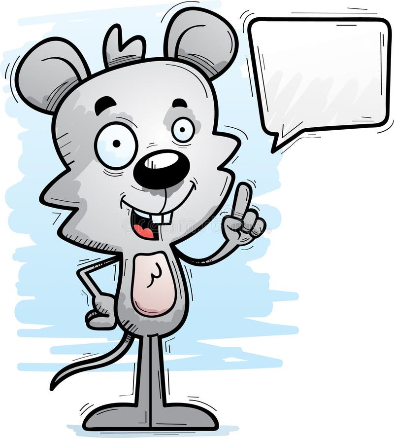 Cartoon Male Mouse Talking stock vector. Illustration of graphic ...