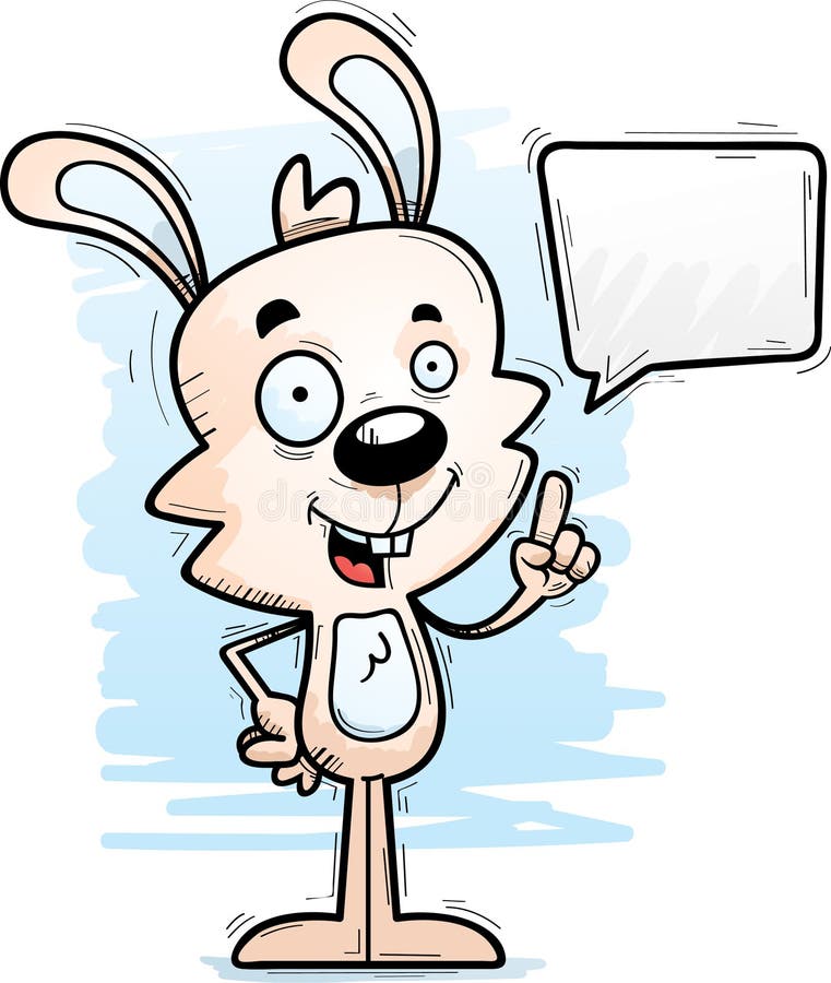 Rabbit Talking on the Phone. Vector Doodle Sketch New Stock Vector ...